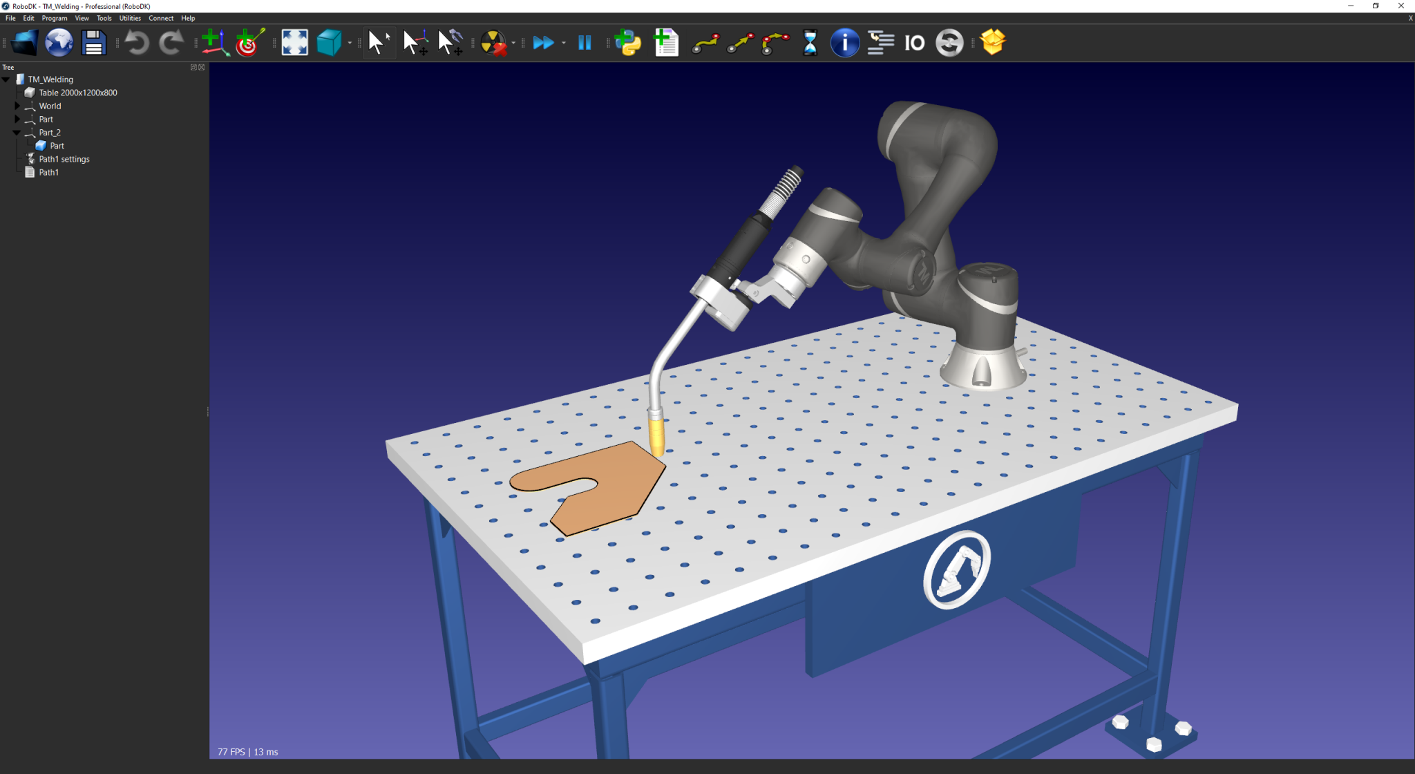 Robodk Simulation And Offline Programming Software For Tm Techman Robot
